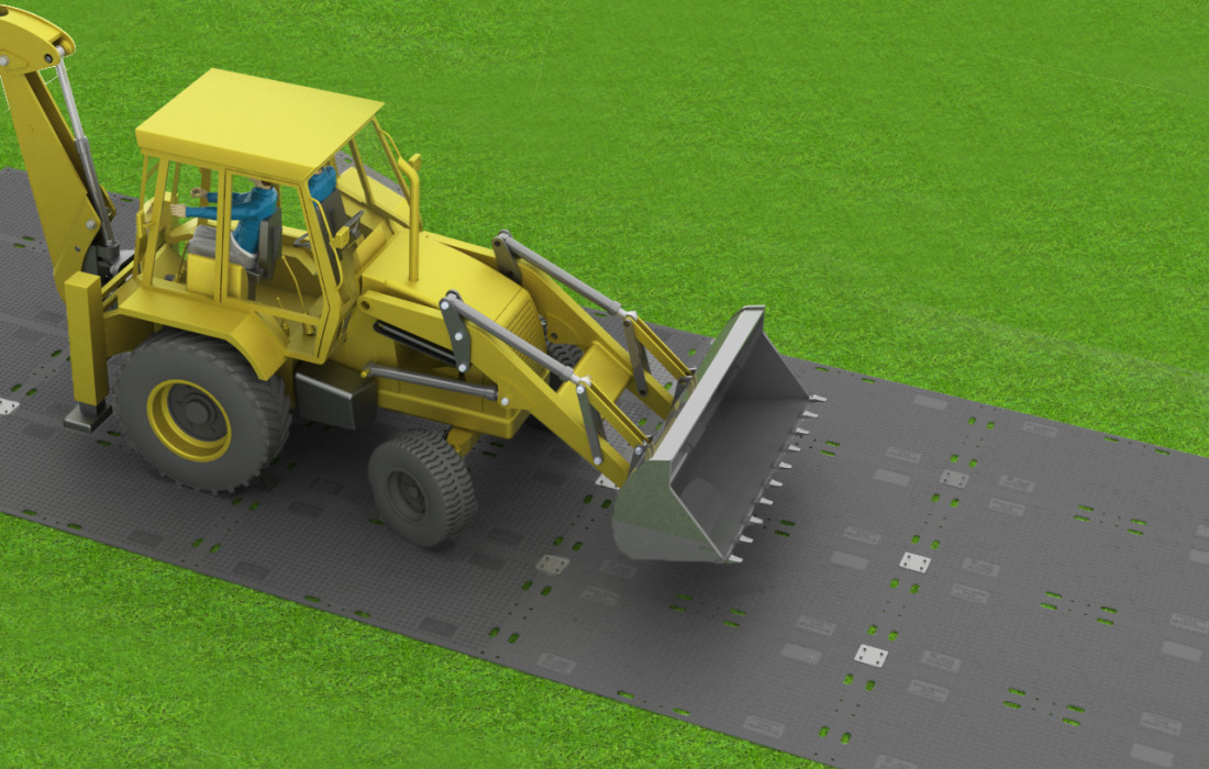Temporary Road Mats | EnduraMat 2400 | Oxford Plastics